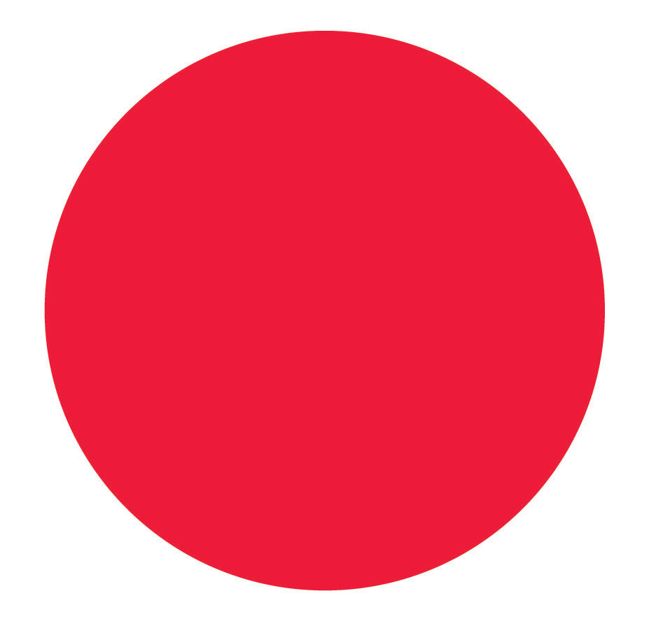 1" Ultra Removable Color Coded Date Label (red)